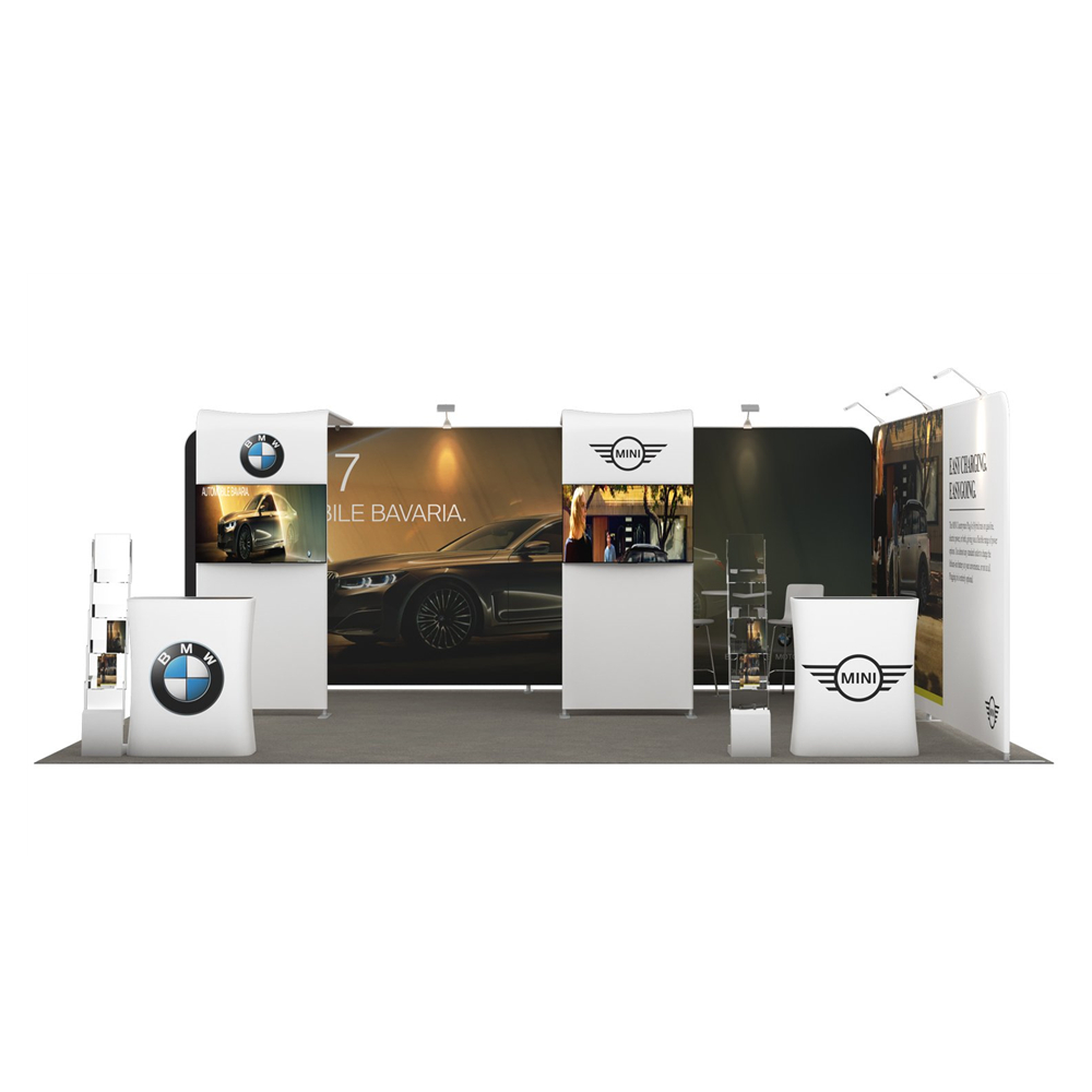 20 x 20 Trade Show Photo Booth E01C3-4 - Buy Trade Show Panels, Modular ...