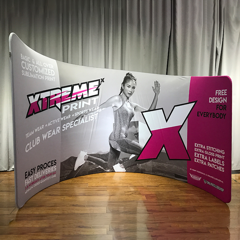 Semi-circle Wall Display E03A8 - Buy Trade Show Banner, Banner Display ...