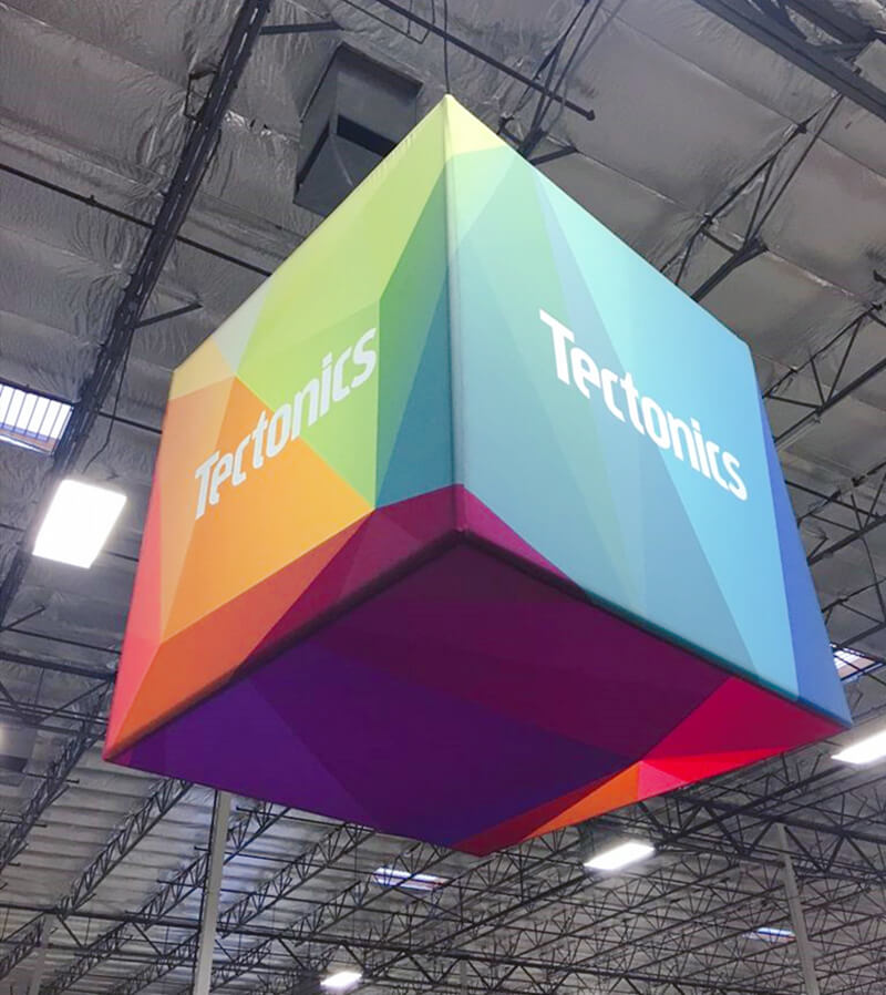 Square Cube Display E03D12 - Buy Hanging Banner, Overhead Hanging ...