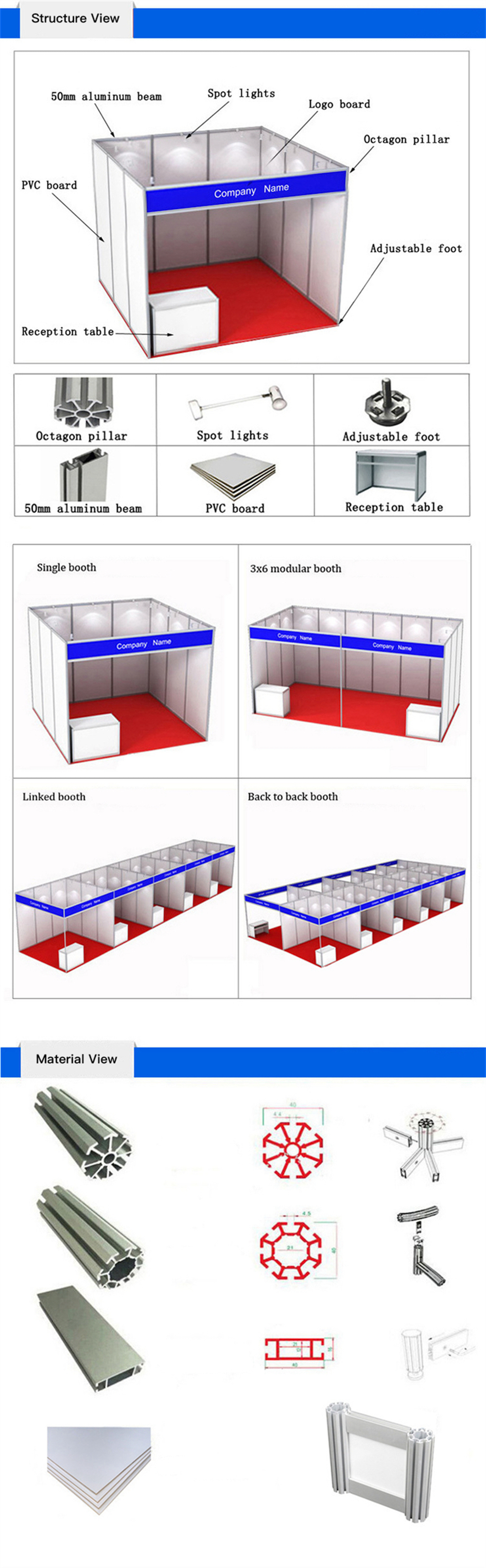 Standard Show Booth E01A1 - Buy Exhibition Stand, Display Stand, Trade ...
